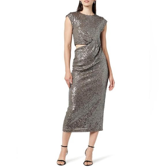 The Drop | Dresses | The Drop Womens Padma Cutout Sequin Midi Dress ...